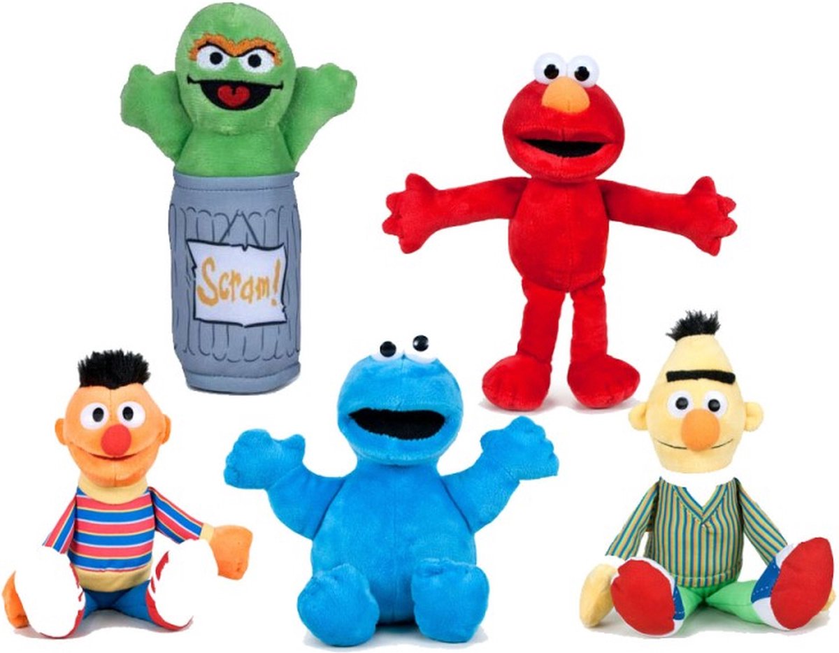 Elmo - Sesamstraat Pluche Knuffel 22 cm {Sesamestreet Plush Toy | Sesam ...