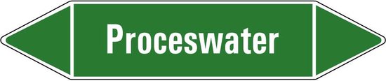 Proceswater leidingmarkering op vel 75 x 17 mm - 8 per vel | bol