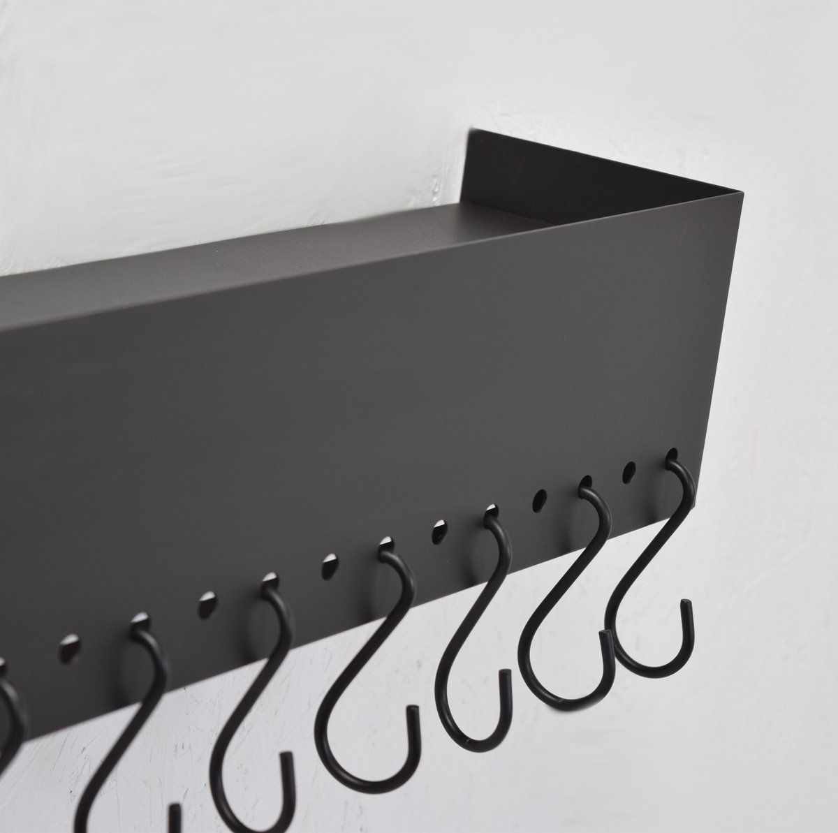 LOFT42 Hooky Kapstok – 11 S Haken - Metaal - Mat Zwart | bol