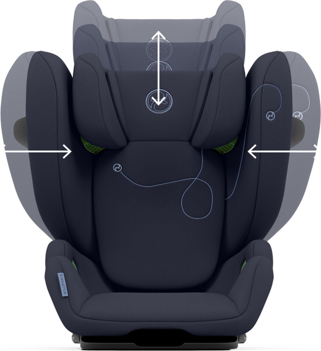 Cybex Solution G i-Fix Autostoel - Ocean Blue | bol