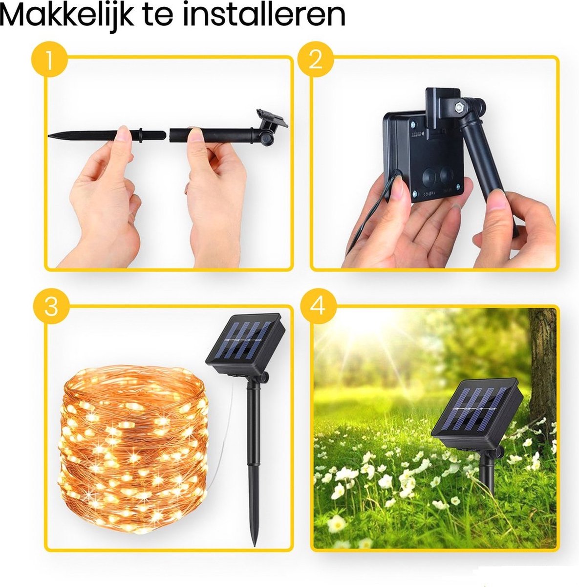 Orion Store -lichtsnoer op solar zonne-energie, Solar boom Verlichting, Tuin... | bol.com