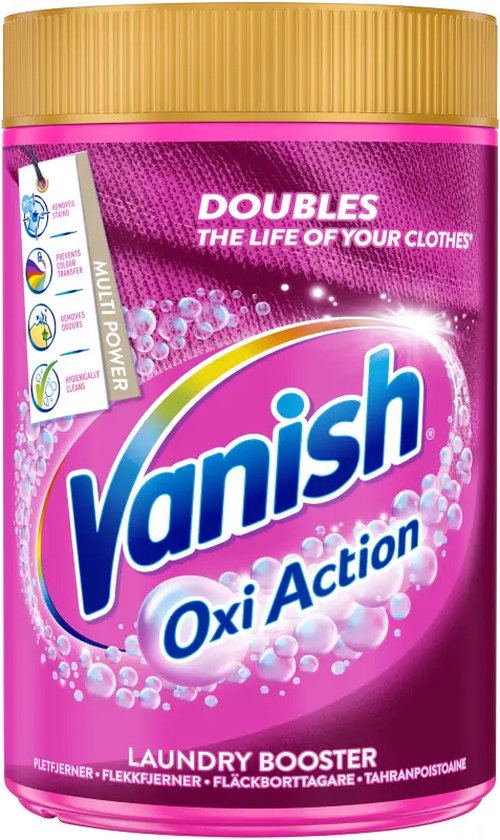 Vanish Vlekverwijderaar Poeder Oxi Action Color Safe [6 x 630 gr] | bol.com