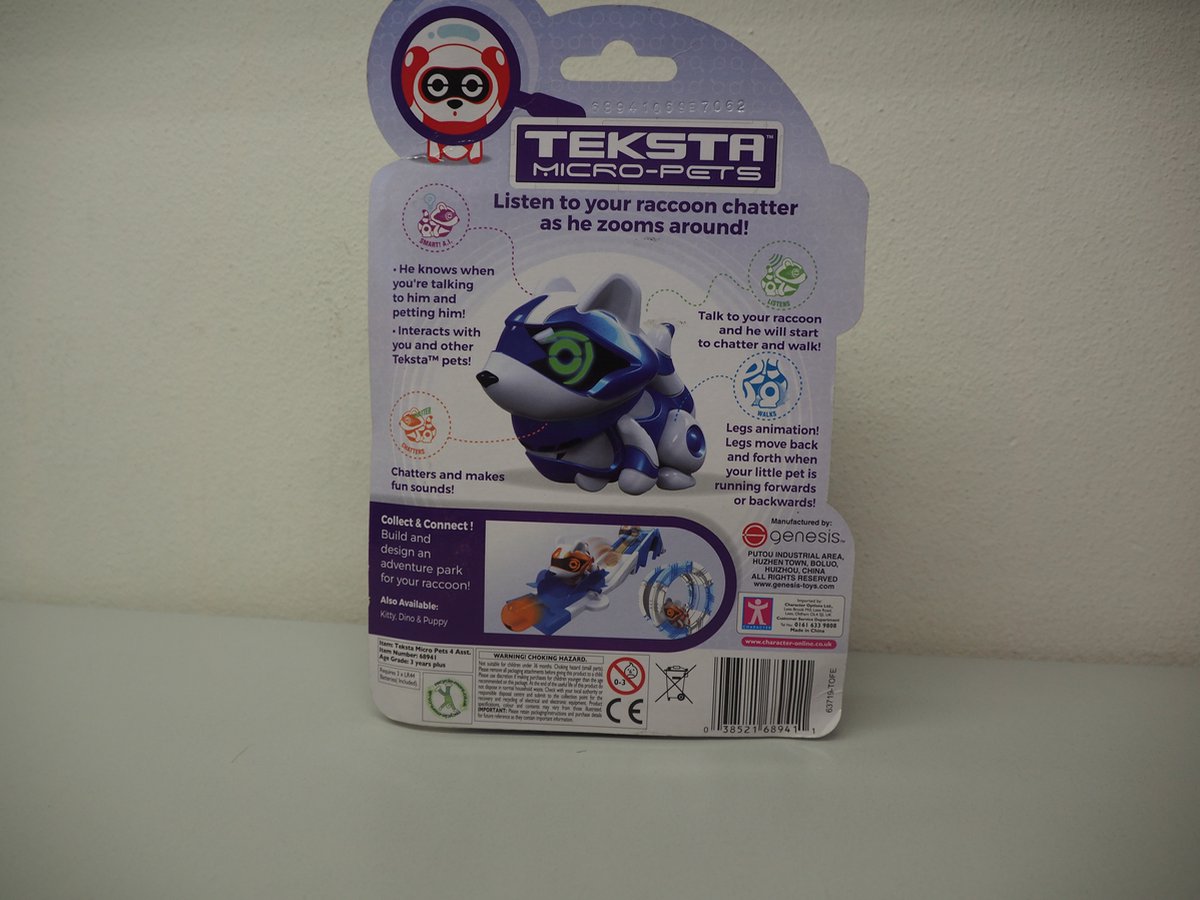 Teksta Micro pet Raccoon | bol