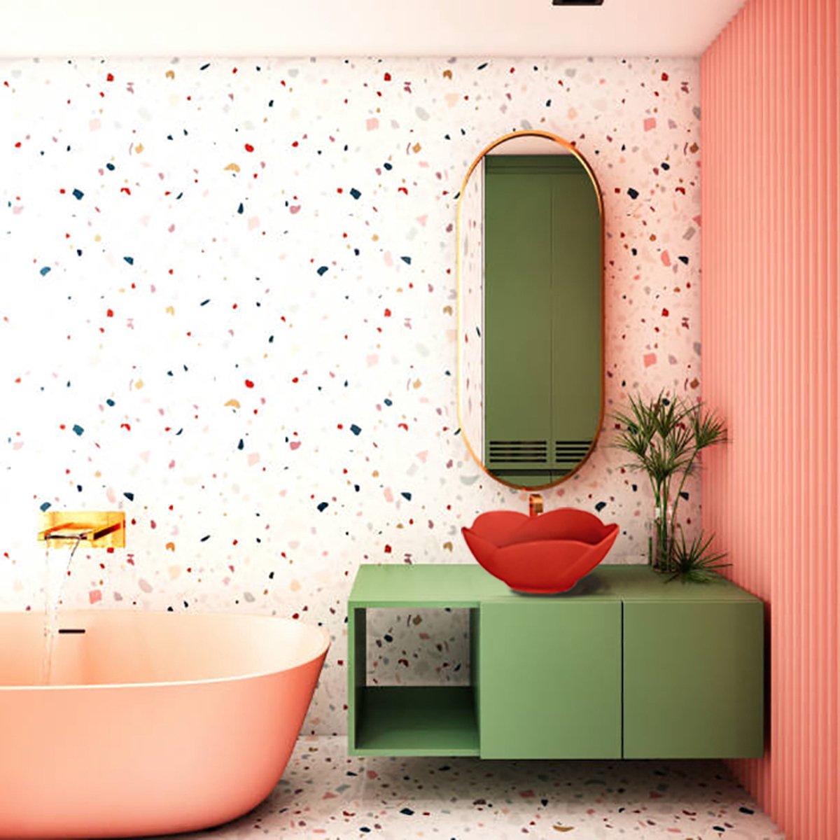 Bloem wastafel Spring Blossom - rood | bol.com