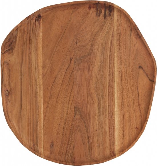 schaal Robinia - hout - Naturel - 38 x 3 x 35 cm (BxHxD) | bol.com