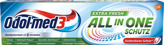 Odol med 3 Tandpasta All in One Protection Extra fris, 75 ml | bol