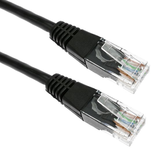 BeMatik - 5 m zwarte Cat.5e UTP Ethernet-netwerkkabel | bol