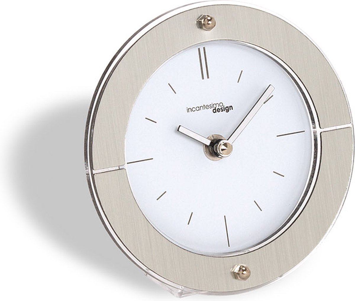 Incantesimo Collectie Italiaans Design Tafelklok Fabula 14 cm bianco ...