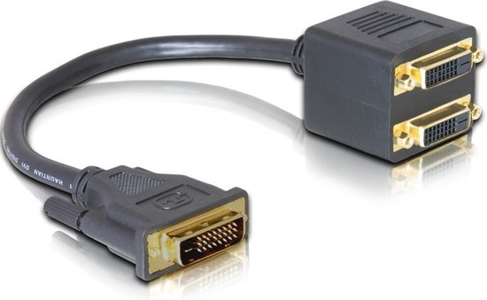 DVI-D Dual Link splitter 1 naar 2 / passief - 0,20 meter | bol