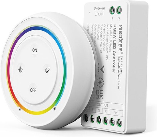 Mi-Light Mi-Boxer - (FUT038SA) - RGBW LED controller Kit (Standaard ...