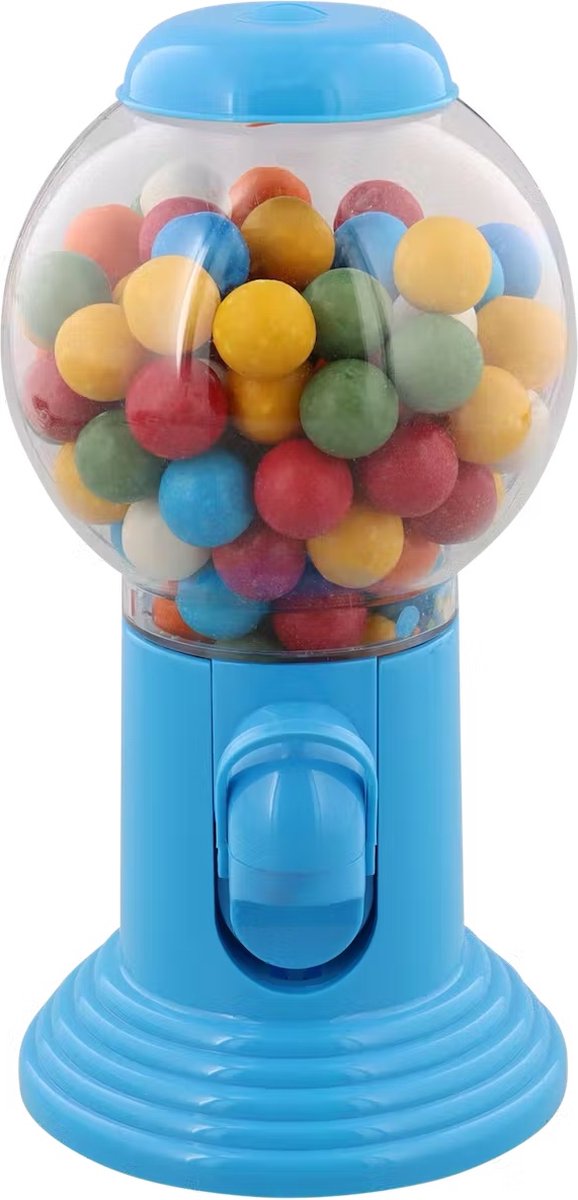 Chewing gum Dispenser 22 cm Blauw - Kauwgomballen Automaat | bol.com