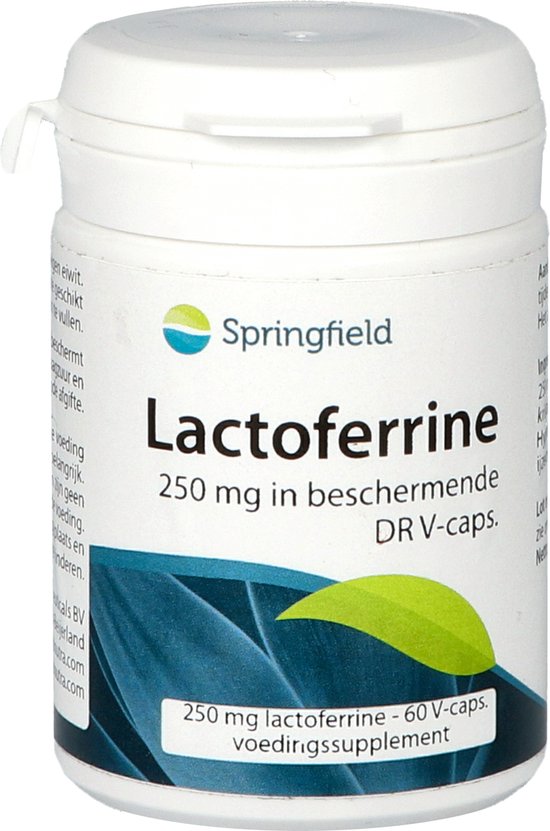 Springfield Lactoferrine 250 mg - 60 vdr capsules - Eiwitpreparaat ...