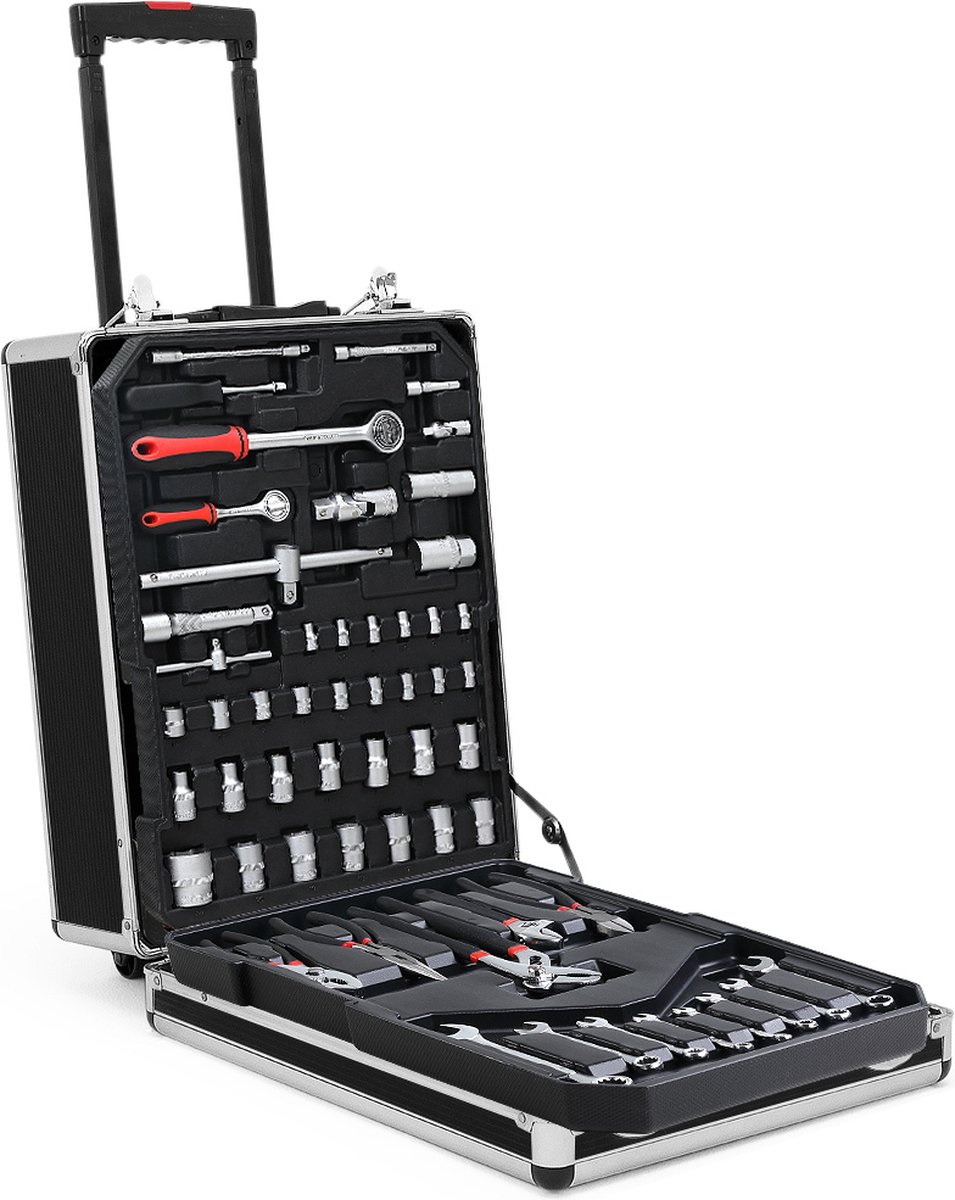 Gereedschapset - Gereedschapskoffer - Aluminium Gereedschapstrolley ...