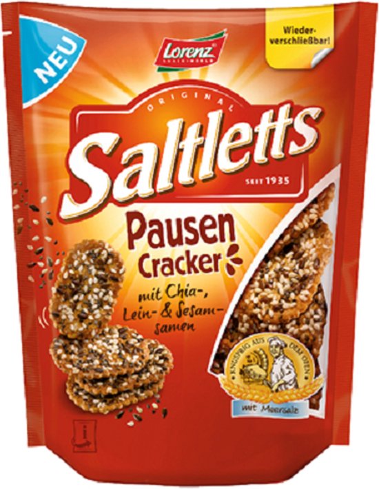 Saltletts Break Crackers - Zak van 100 g | bol.com