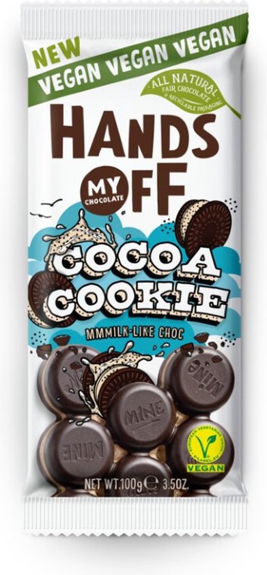 Hands Off My Chocolate - Cocoa Cookies - 1x 100g - Vegan Chocolade ...