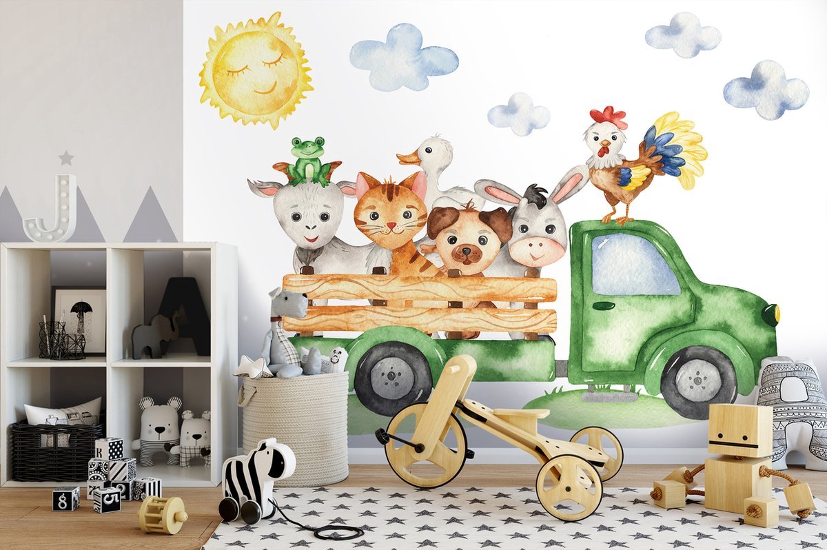 Fotobehangkoning - Behang - Fotobehang - Boerderijdieren - Boerderij ...