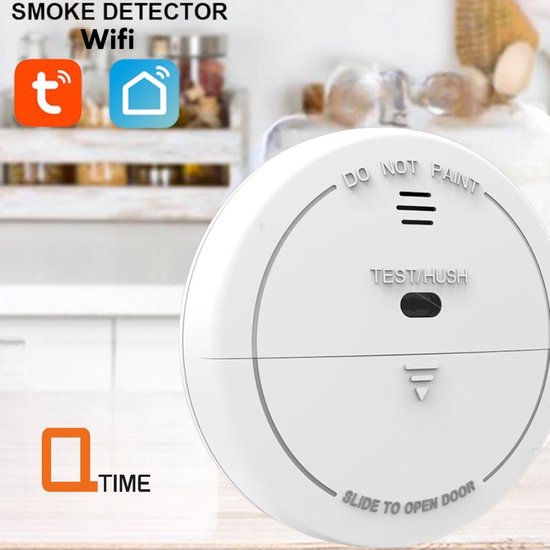 Q-time Compacte Slimme Rookmelder WiFi - Tuya & Smartlife app - voldoet ...
