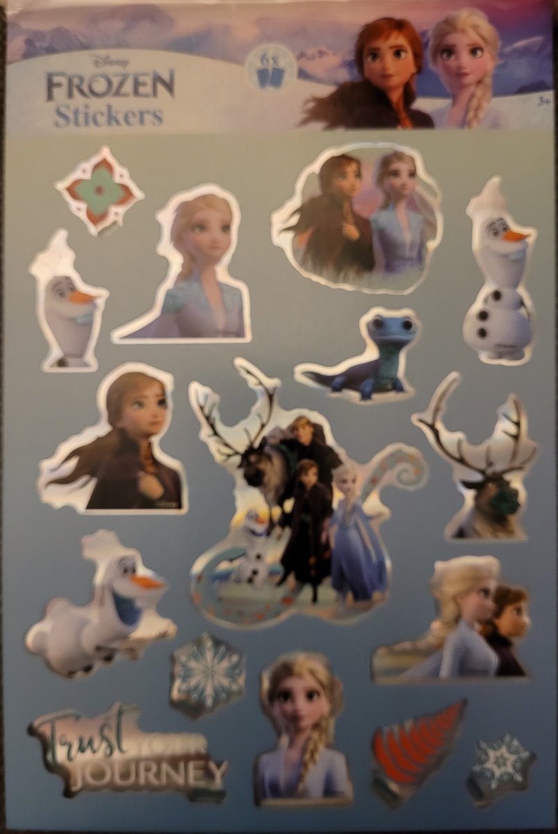 Disney Frozen stickers - 6 stickervellen Anna Elsa en Olaf | bol.com