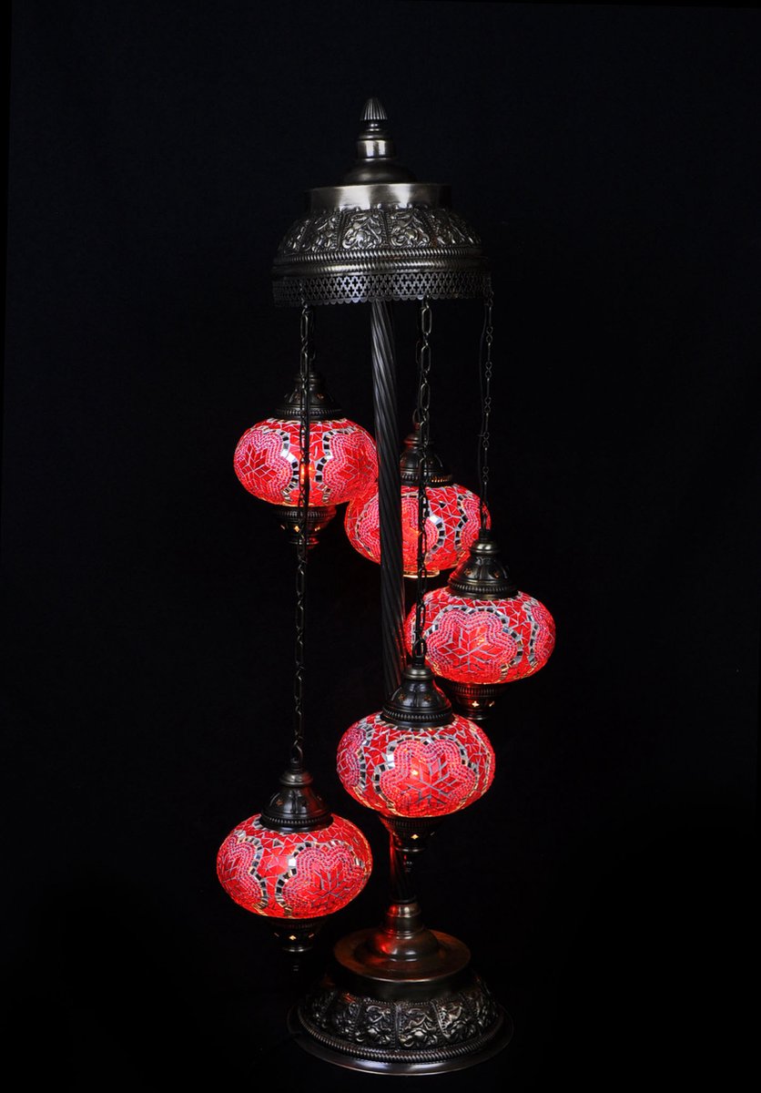 Turkse Lamp - Vloerlamp - Mozaïek Lamp - Marokkaanse Lamp - Oosters ...