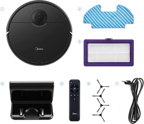 Robot stofzuiger - Smart Wassen - Stofzuiger Robot - Draadloze ...