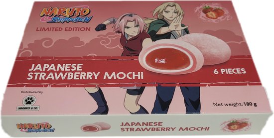 Naruto Shippuden Anime - Japanse Strawberry Mochi box - Limited Edition ...