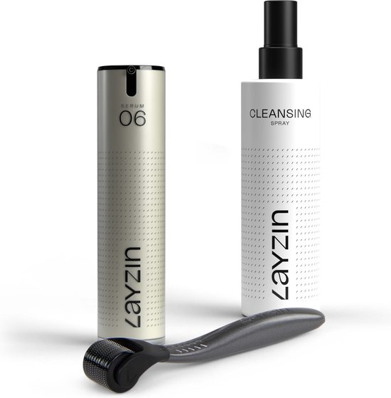 LAYZIN Baardgroei Set voor vollere baard - haargroei gezicht - volle ...