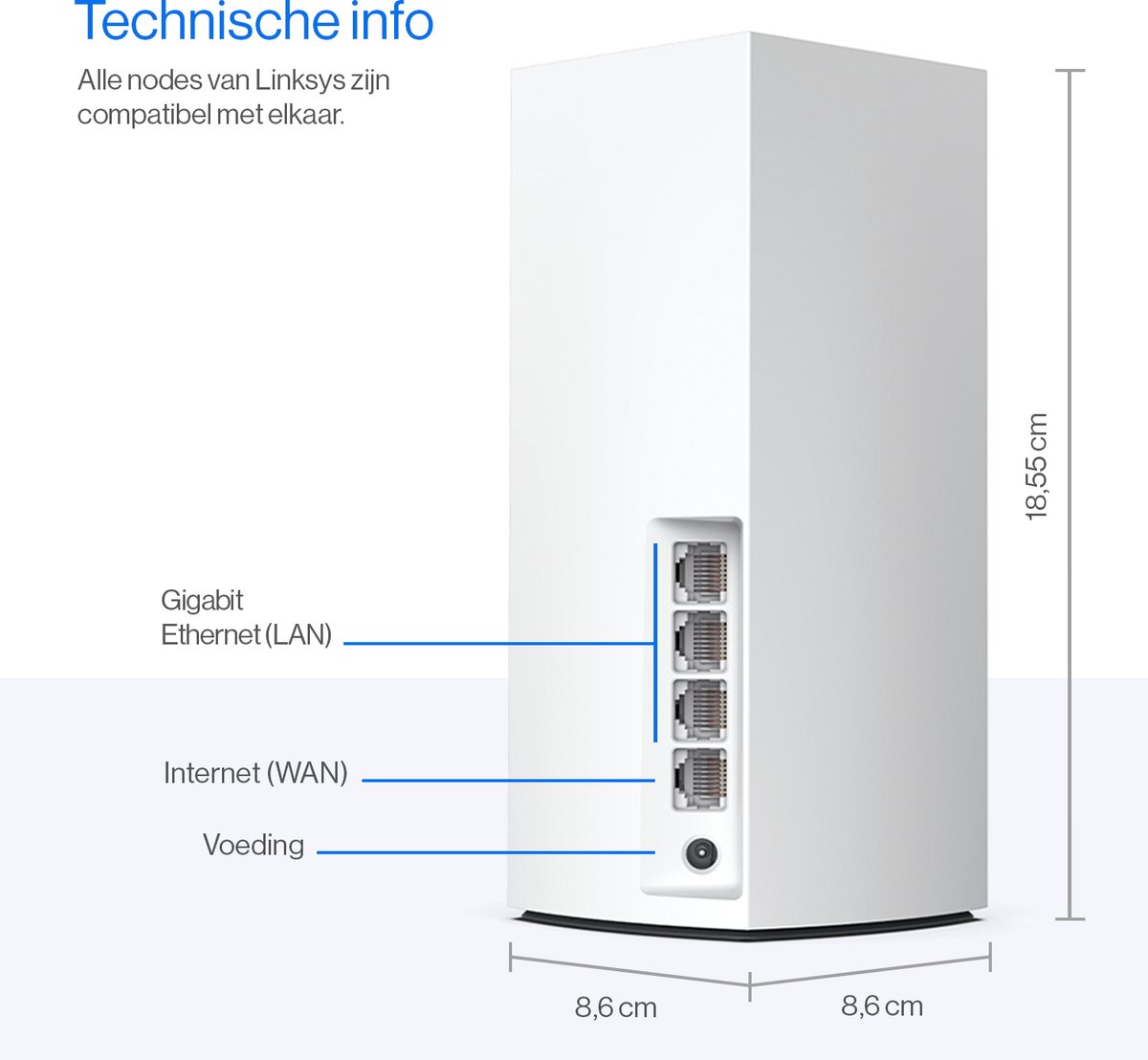 Linksys Atlas 6 MX2002 - Mesh WiFi - WiFi 6 - AX3000 - Dual-Band - 2 ...
