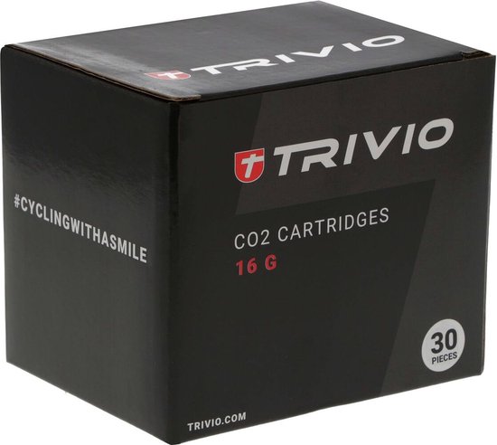 TRIVIO - CO2 Patronen 16 gram - Doos 30 stuks | bol.com
