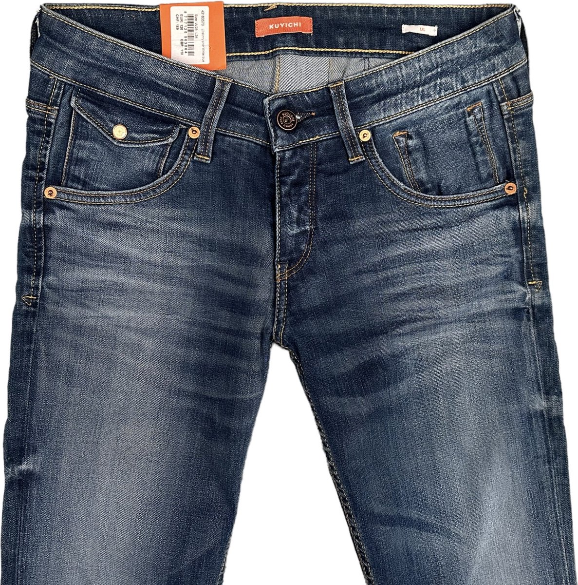 KUYICHI Jeans 'Lil Skinny Cinch Winter Blue' - Size: W28/L34 | bol