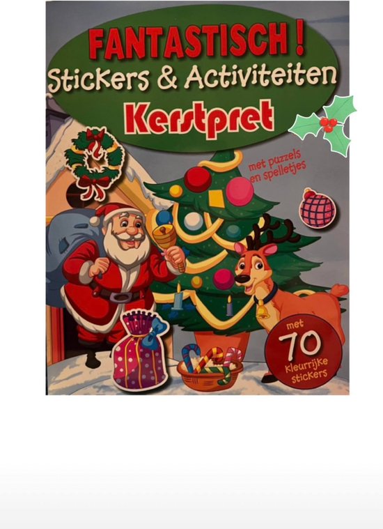 Fantastisch Stickers- en Activiteiten Kerstpret | bol
