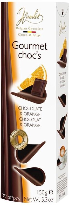 Hamlet Chocolade Gourmet Choc's Orange Puur 12 x150 gam | bol.com