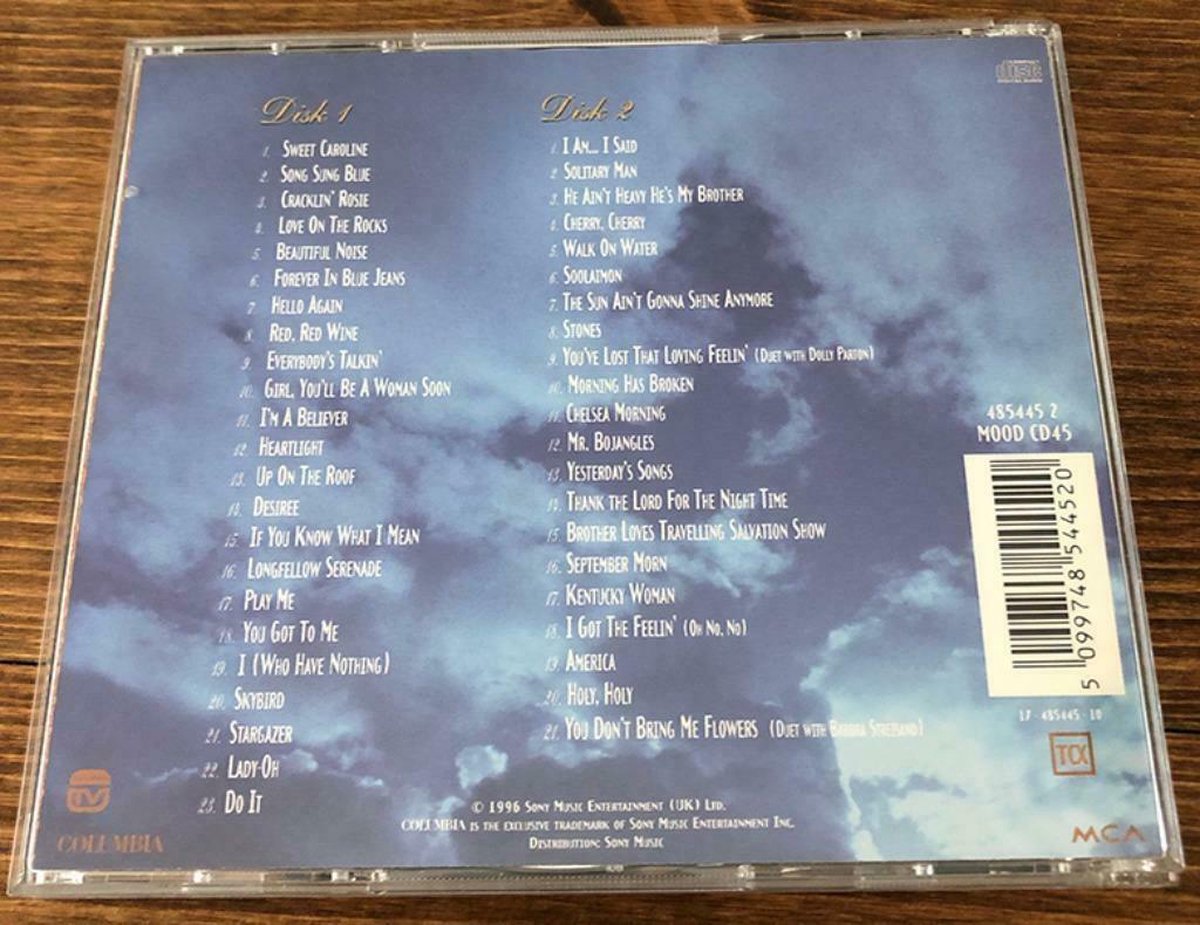 Neil Diamond ‎– The Ultimate Collection 2CD 44 Original Hits & Classics ...