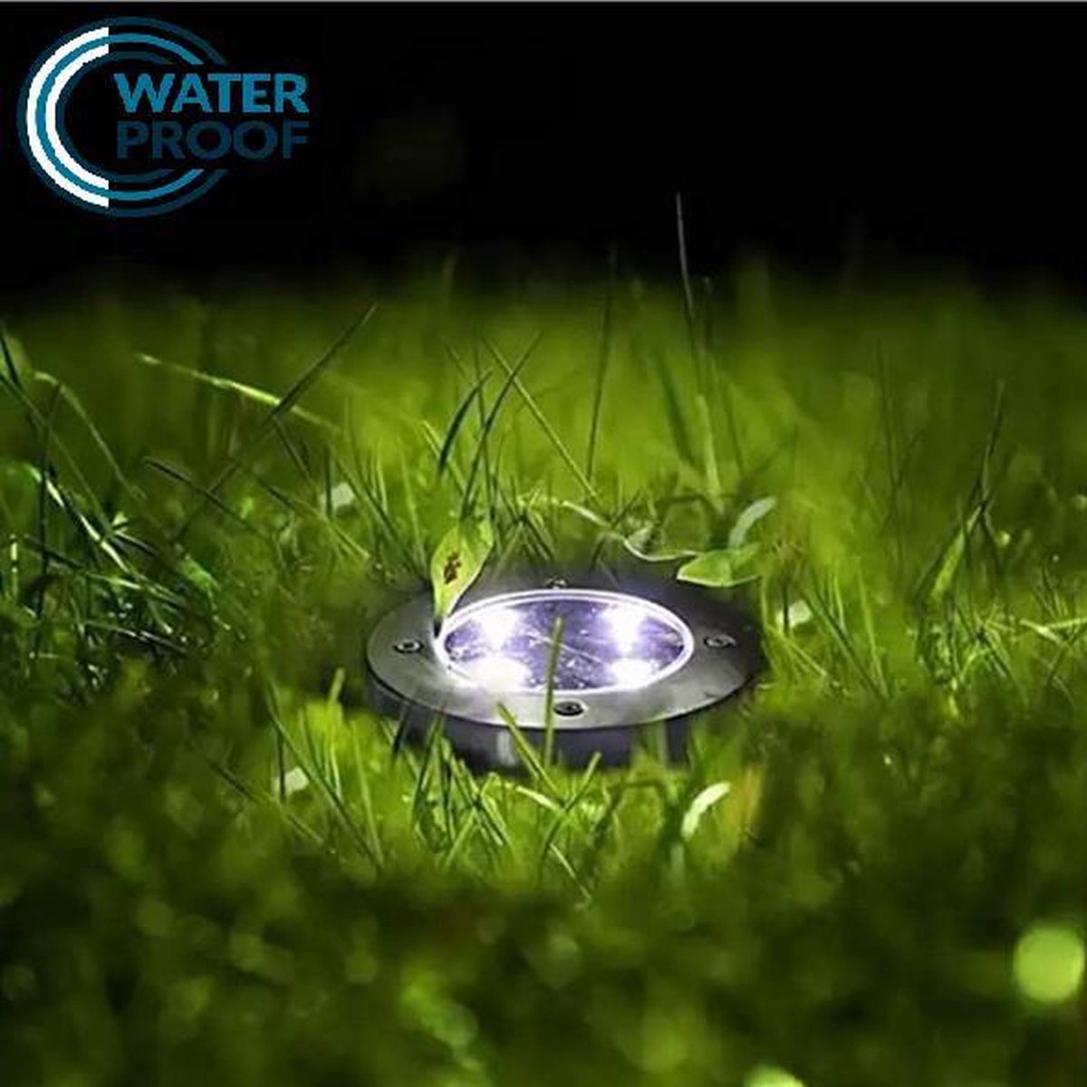 Boveld Grondspot - Solar LED - 1 Stuk - IP65 -Dag-nacht sensor - RVS ...