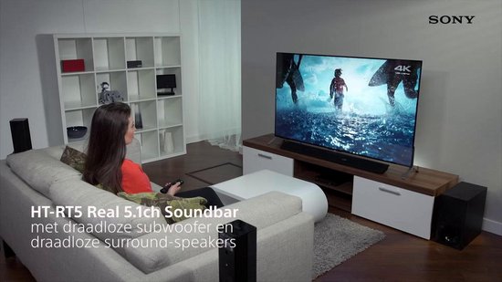 Sony HT-RT5 - 5.1 Home cinema soundbar met draadloze subwoofer - Multi ...