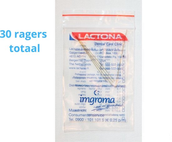 Lactona Interdentaal Ragers - XX-Small Short 25mm - Geel - 10 gripzak x ...