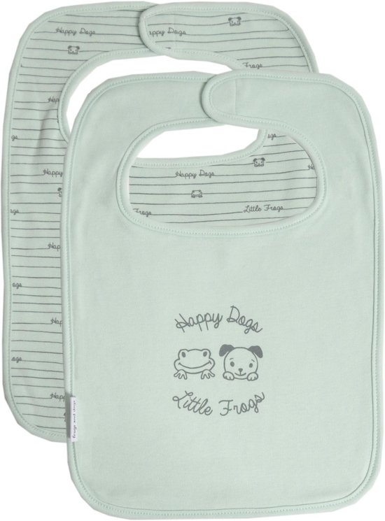 Frogs and Dogs | Slabber Geprint | Groen | Maat One size | bol.com