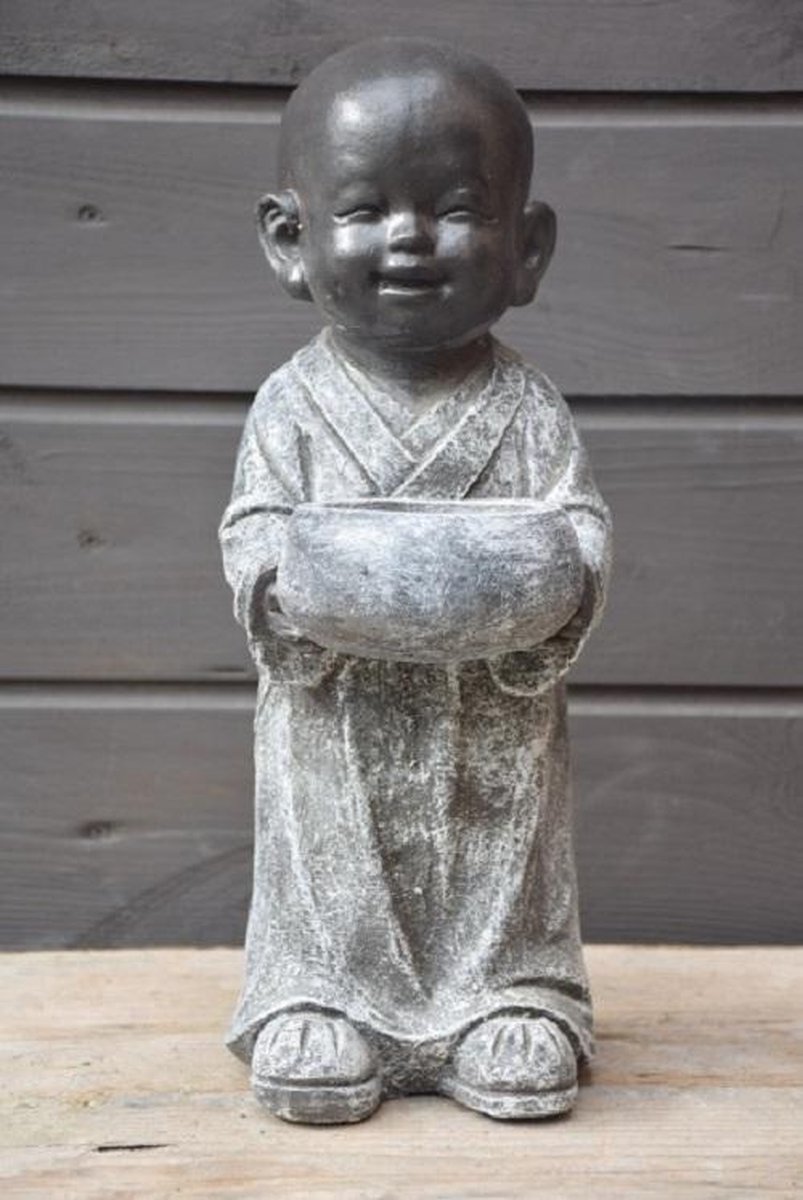 Staande Monnik met schaal, luxe | bol.com