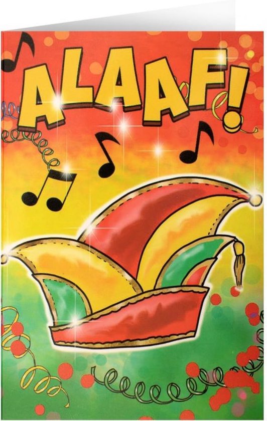 Wenskaart prinsenmuts alaaf | bol