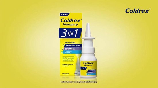 Coldrex 4-in-1 Neusspray - neusspray opent, reinigt en zuivert de neus ...