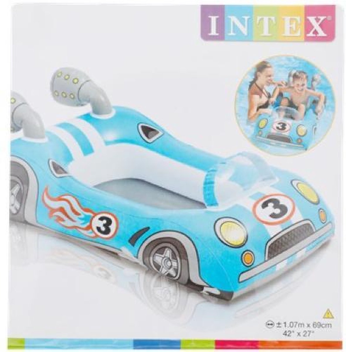Opblaasbare Race-auto Intex - strand - zee - zwembad (bootje) | bol.com