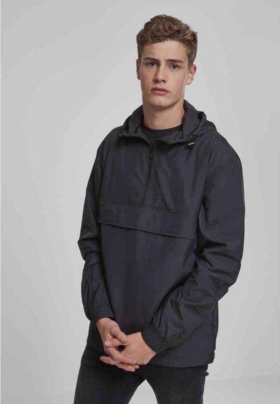 Urban Classics Pullover Jas -4XL- Basic Zwart | bol