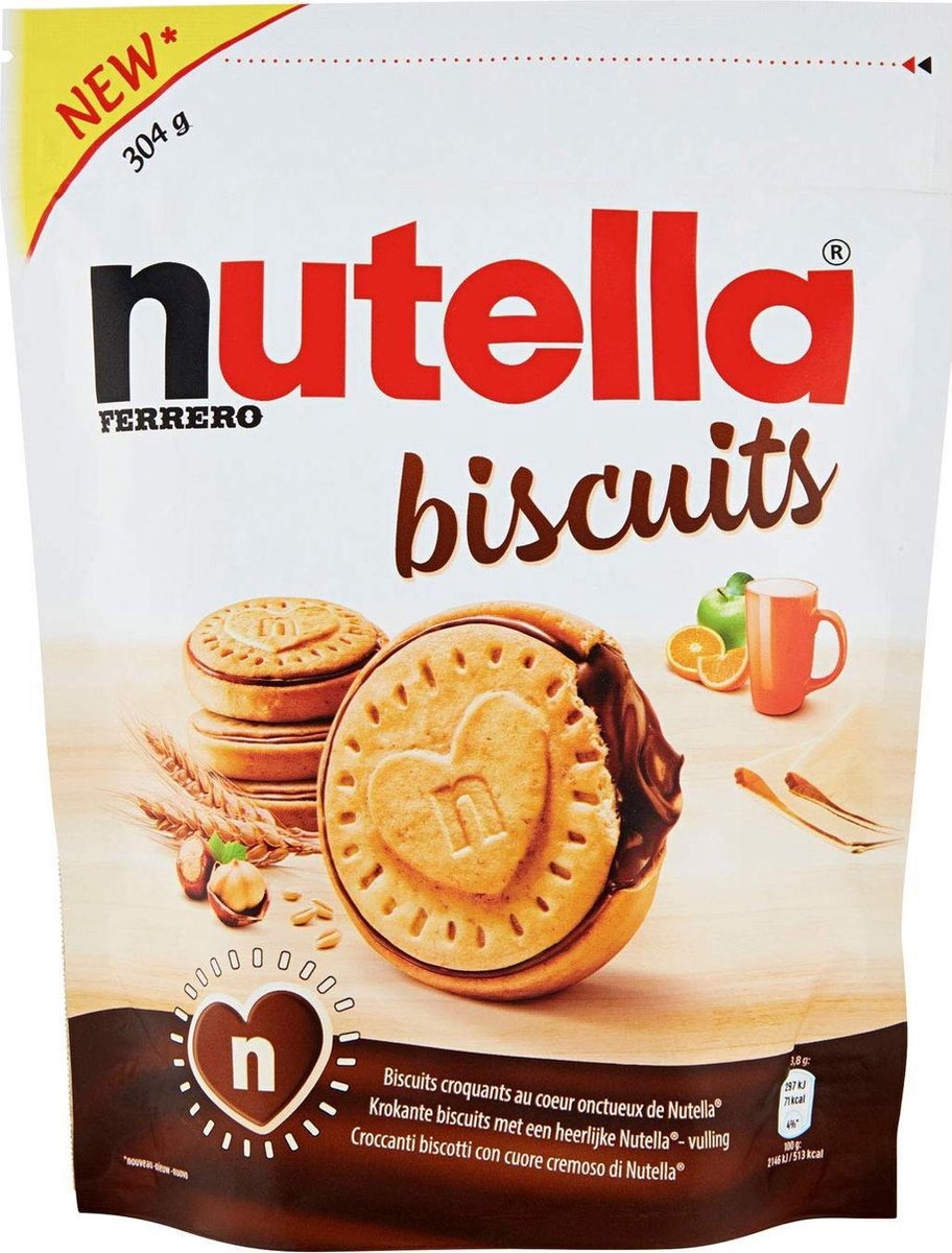Nutella Chocolade Biscuits - 6 x 304 Gram | bol.com