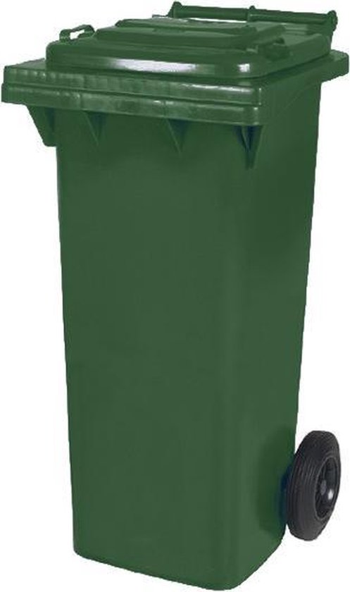 2-wiel afvalcontainer - 80 liter - groen | bol
