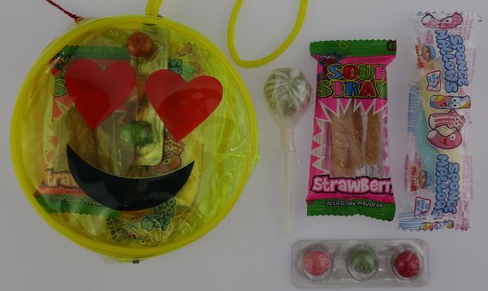 Smiley tasje met snoep | bol