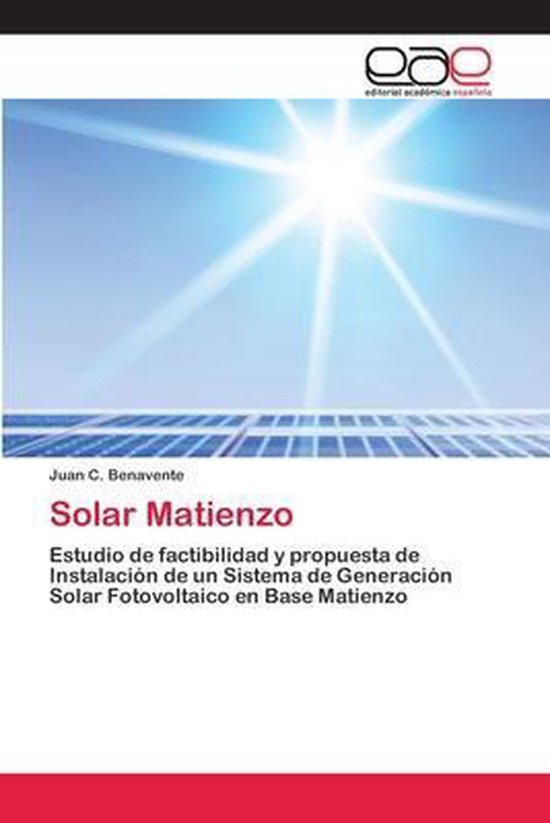 Solar Matienzo | 9786200403933 | Juan C Benavente | Boeken | bol.com
