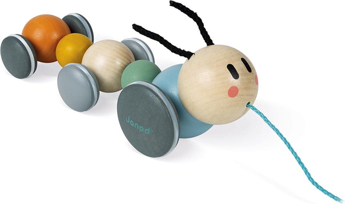 Janod Sweet Cocoon - Trekfiguur Rups | bol.com