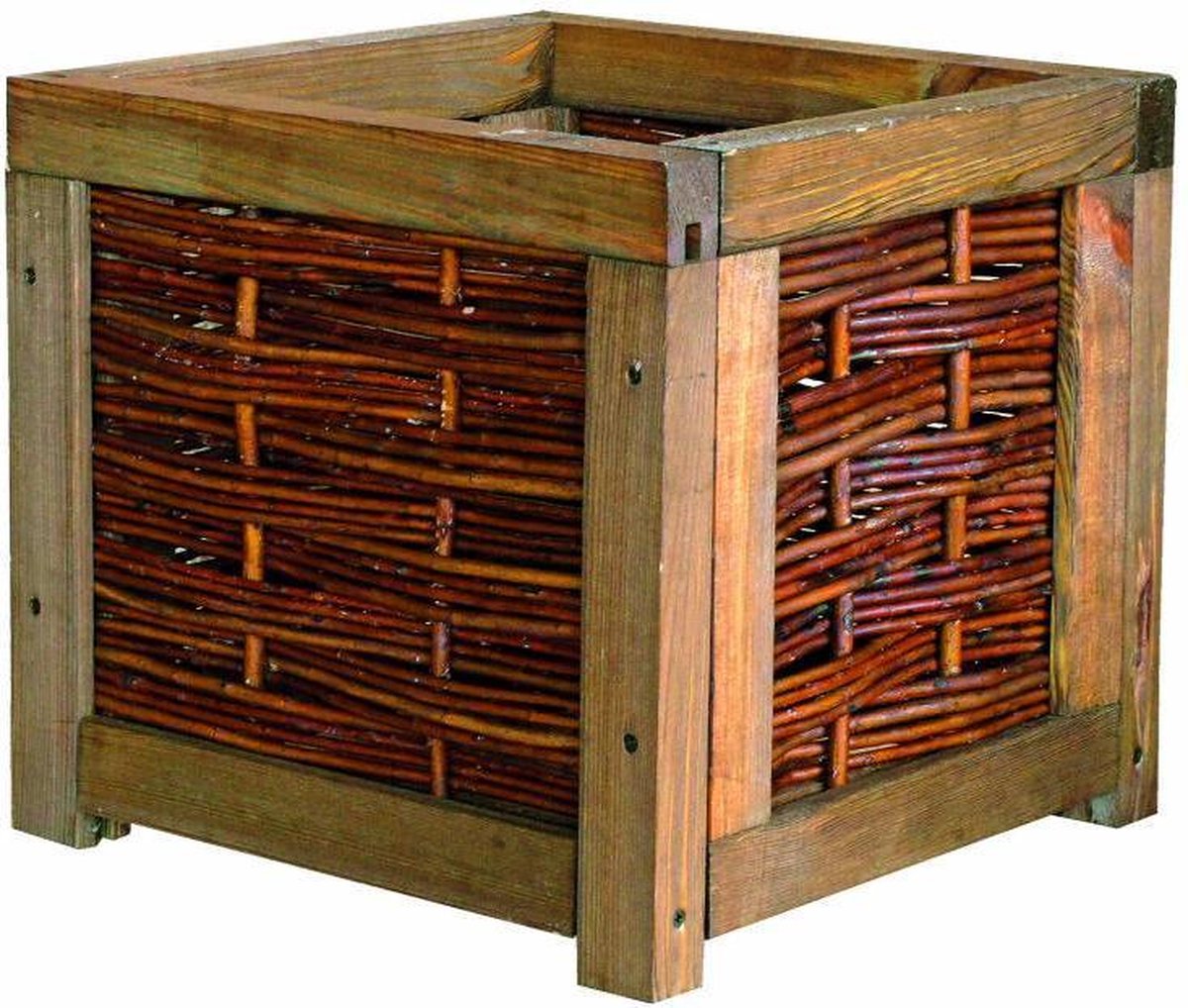 TuinChamp Bloembak wilgen 40x40x40 | bol.com