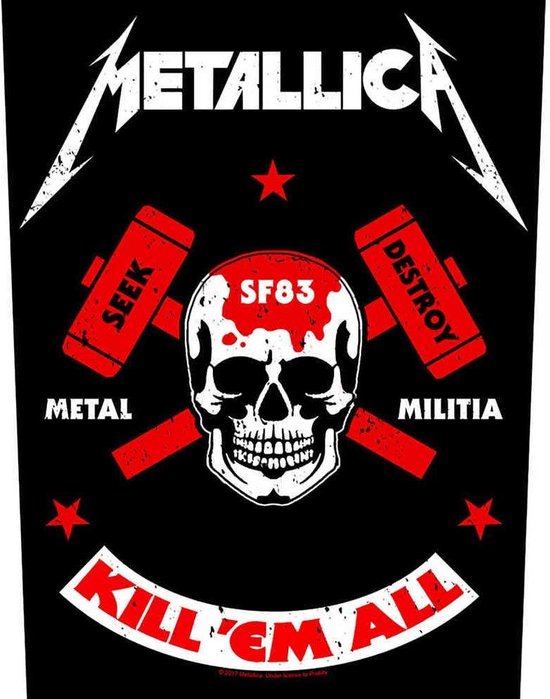 Metallica - Metal Militia Rugpatch - Multicolours | bol