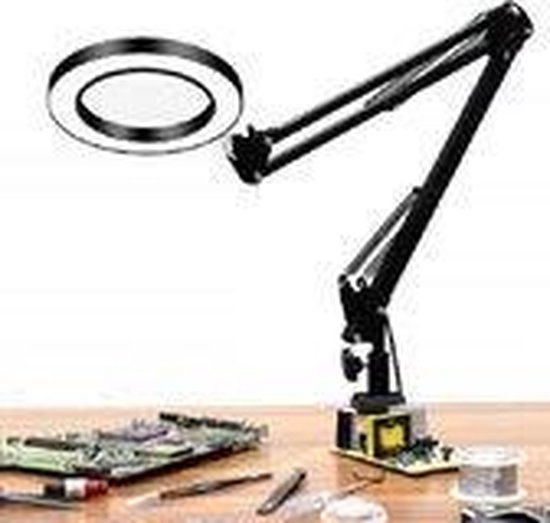 Verstelbaar vergrootglas met lamp | bol