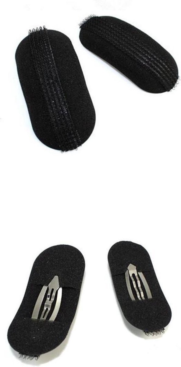 Toupeer Haarclip - Bump-it Haar touperen - Volume opsteken - Zwart - 2 ...